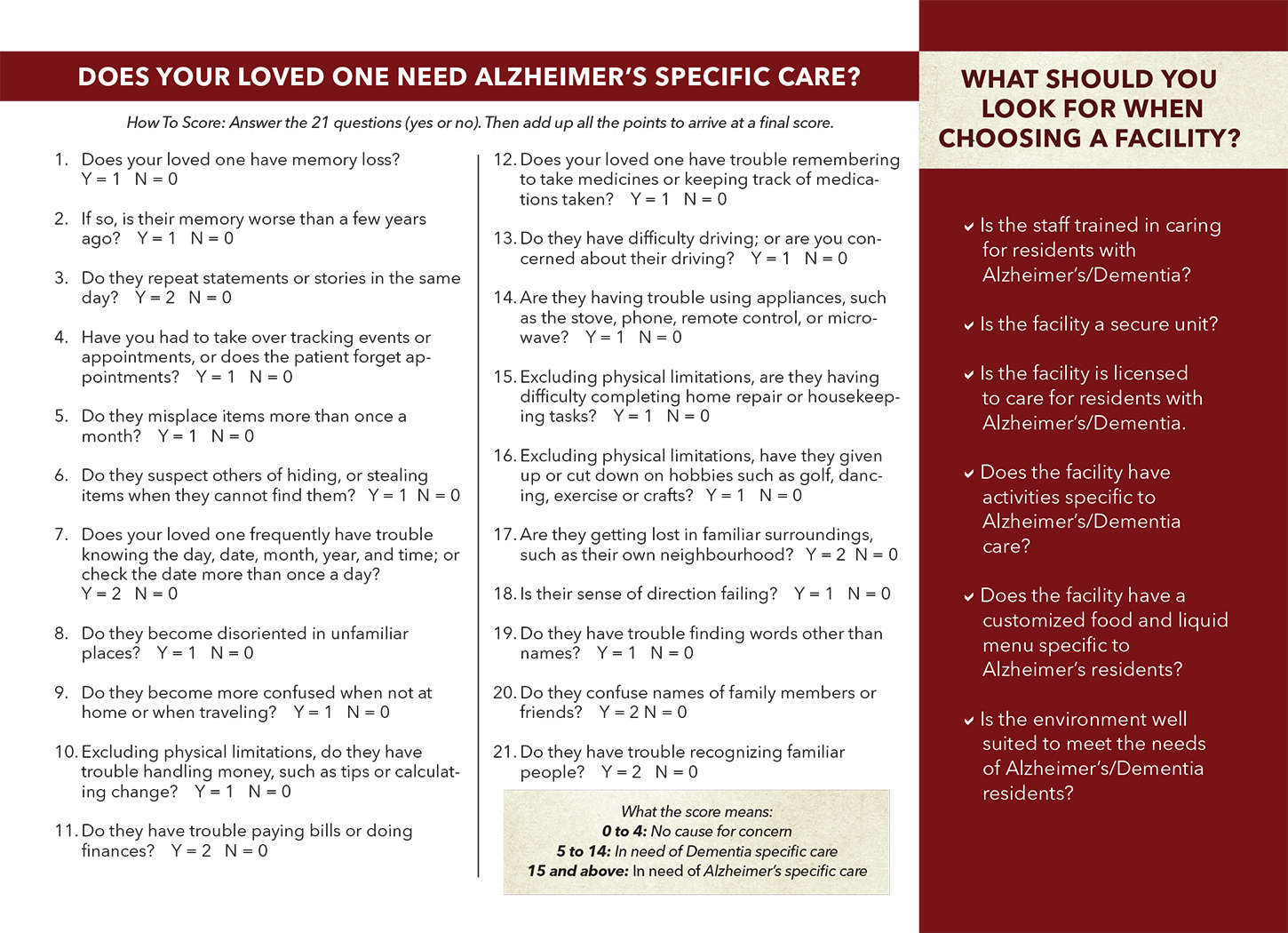 Amenities — Where Old Lives Matter