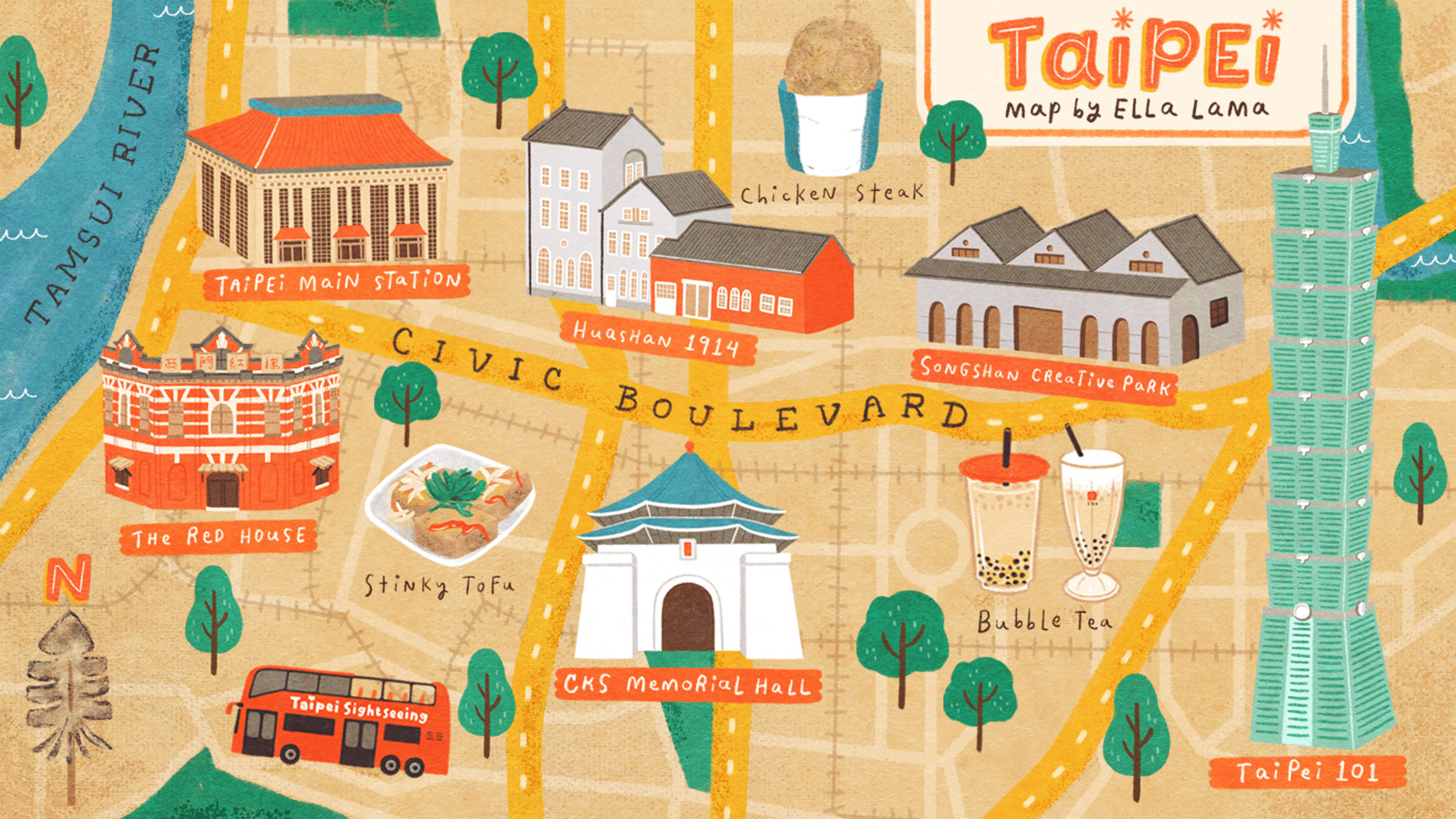 Taipei Map — Ella Lama