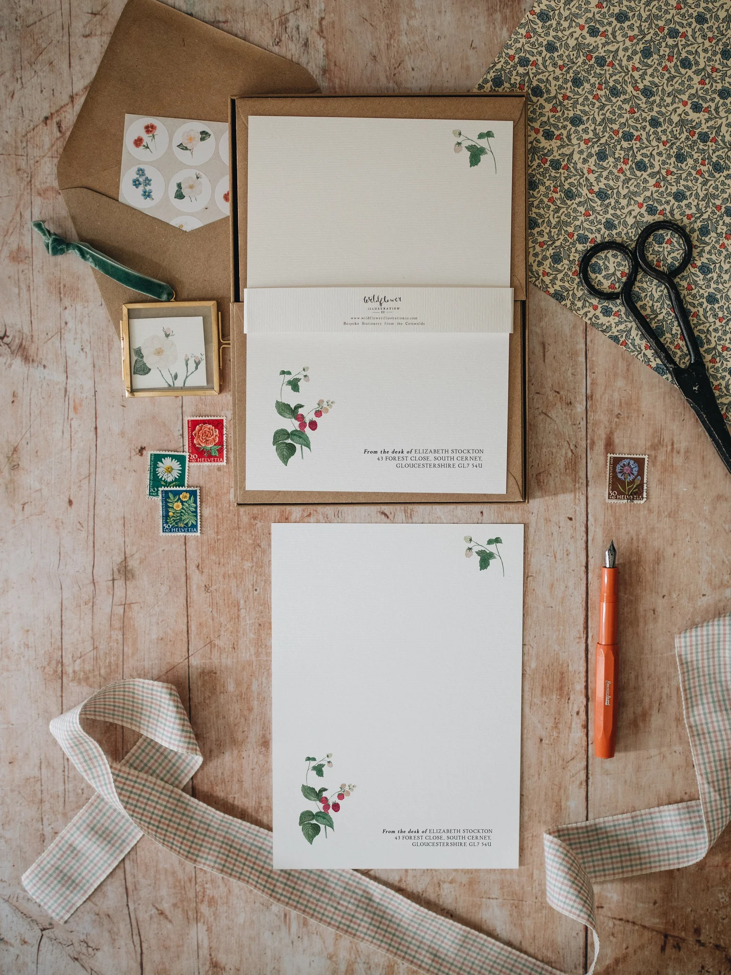 Bookworm notecards, correspondence cards, personalised cards for book ...