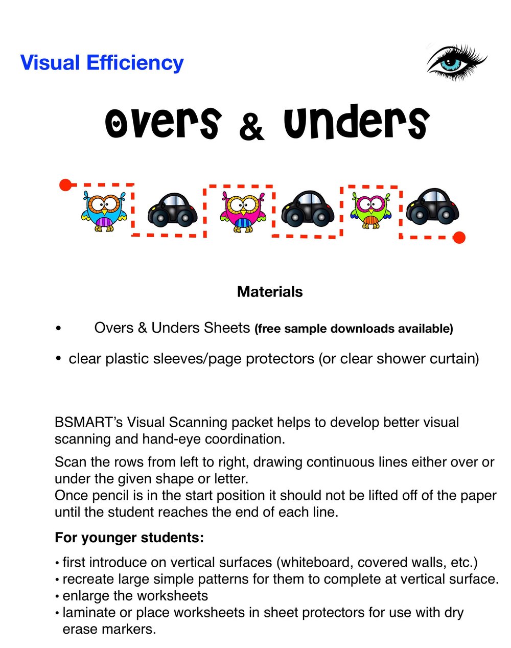 Developmental Domain #4 - Visual Efficiency — BSMART