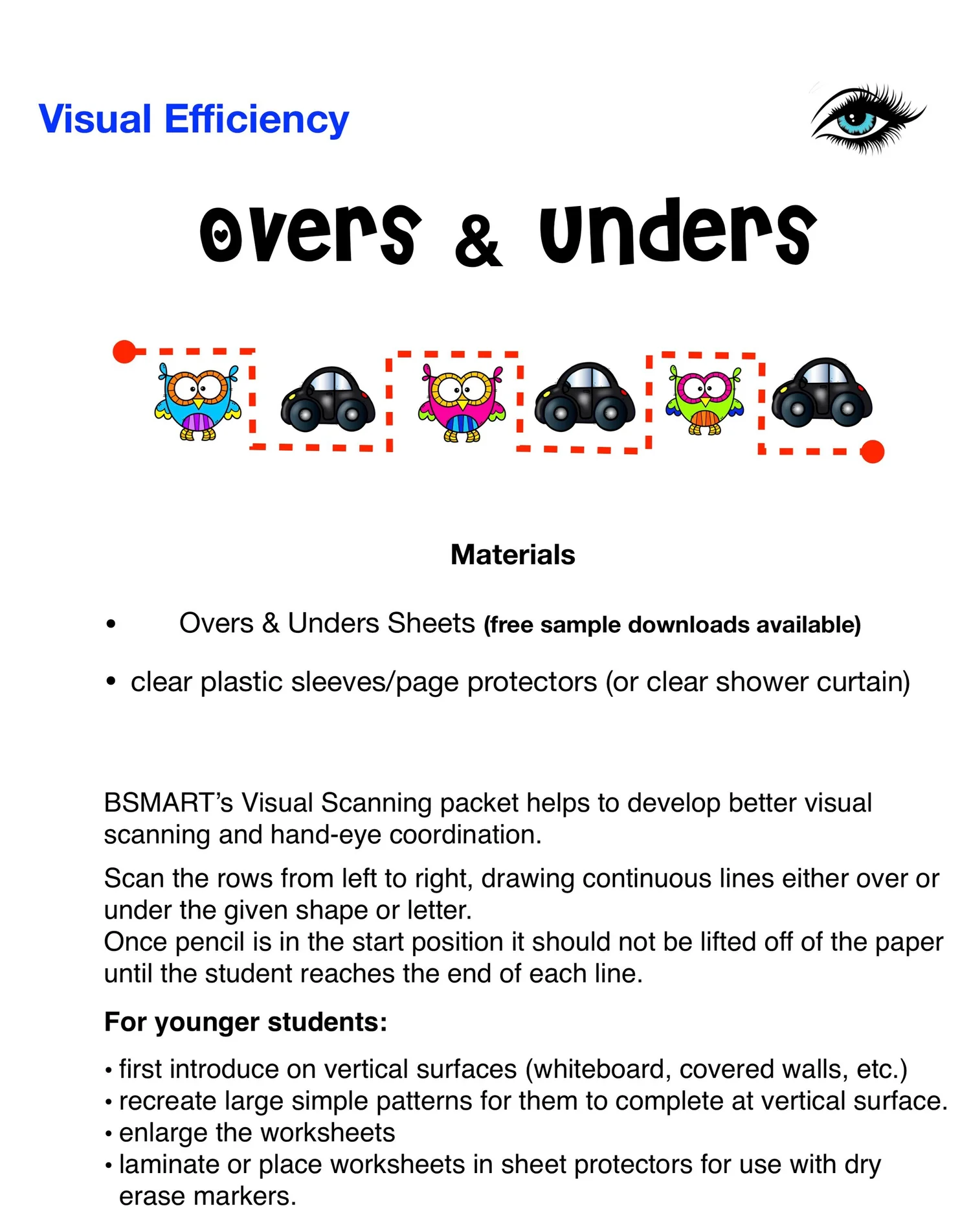 Developmental Domain #4 - Visual Efficiency — BSMART