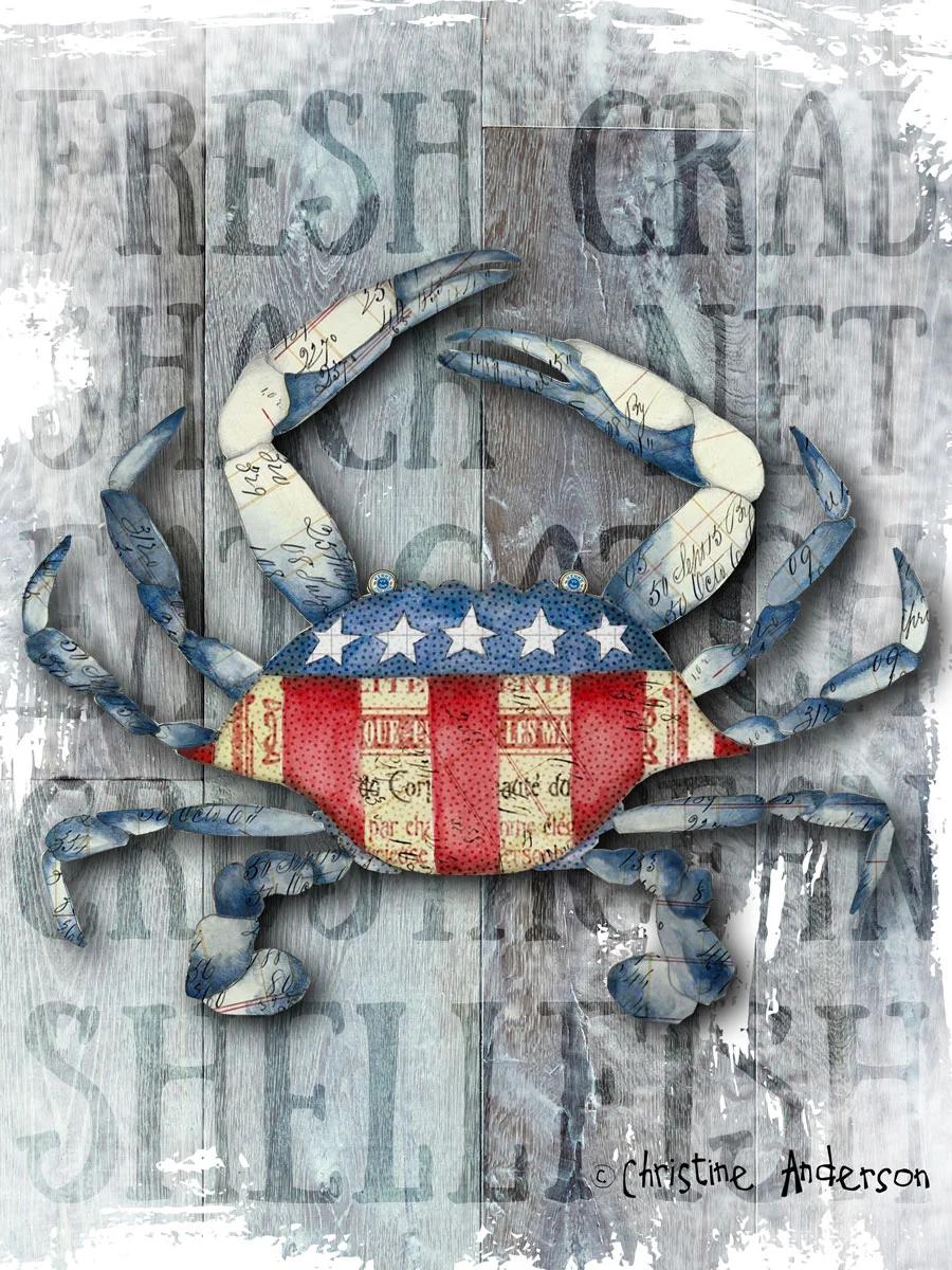 Nautical Crab Art