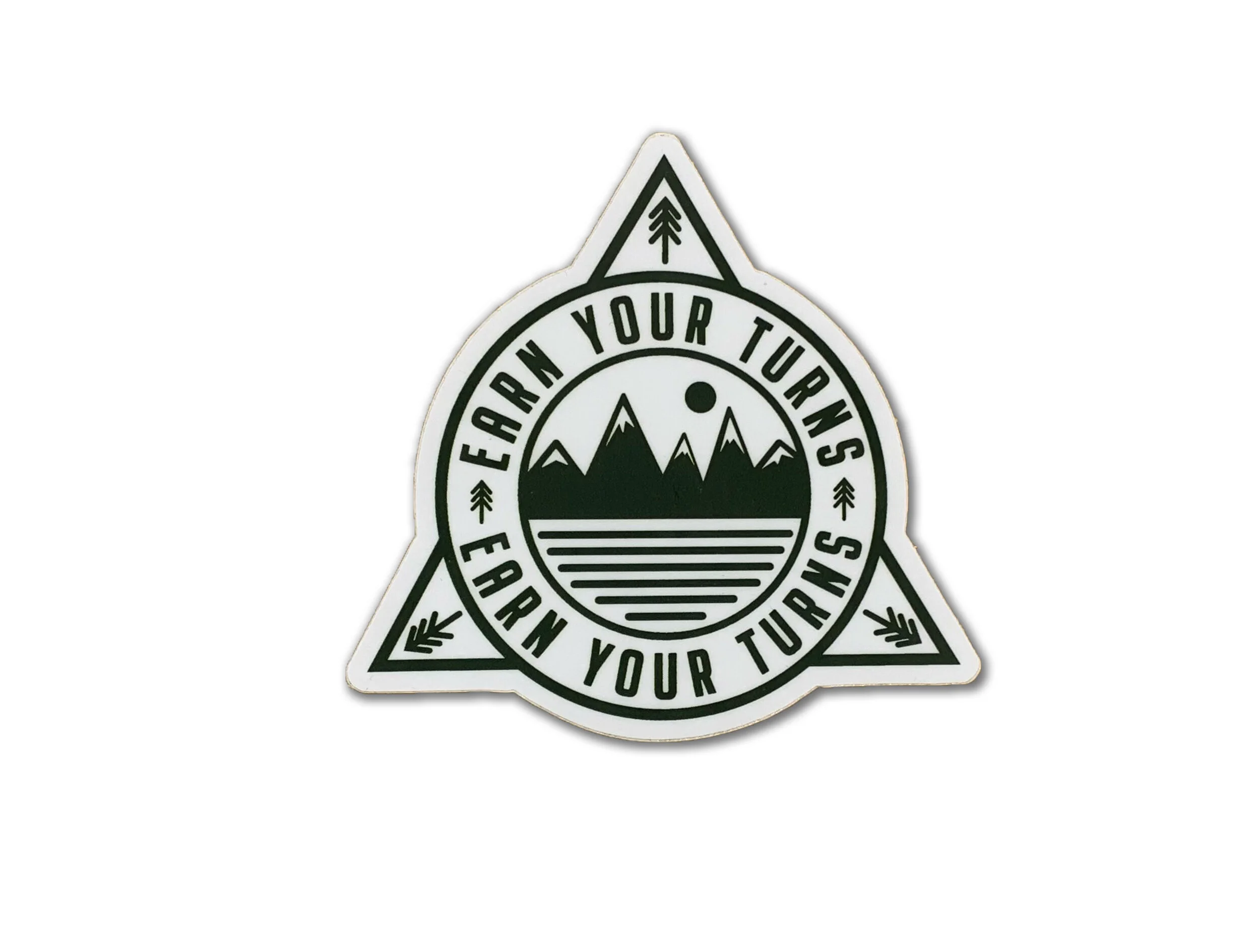 Earn Your Turns Sticker OHANA Mountains Beach Adventure earn-your-turns-sticker-ohana-mountains-beach-adventure