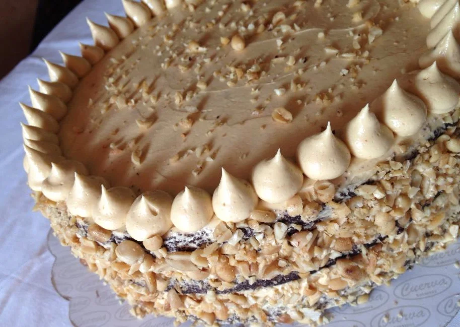 Chocolate Peanut Butter Cake — Cuerva Bakeshop