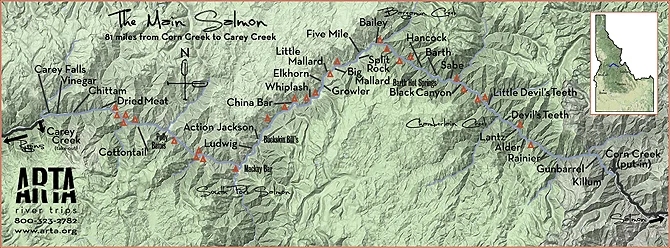 Forecast & Itinerary - Main Salmon 8-day — GOALS Youth River Expeditions