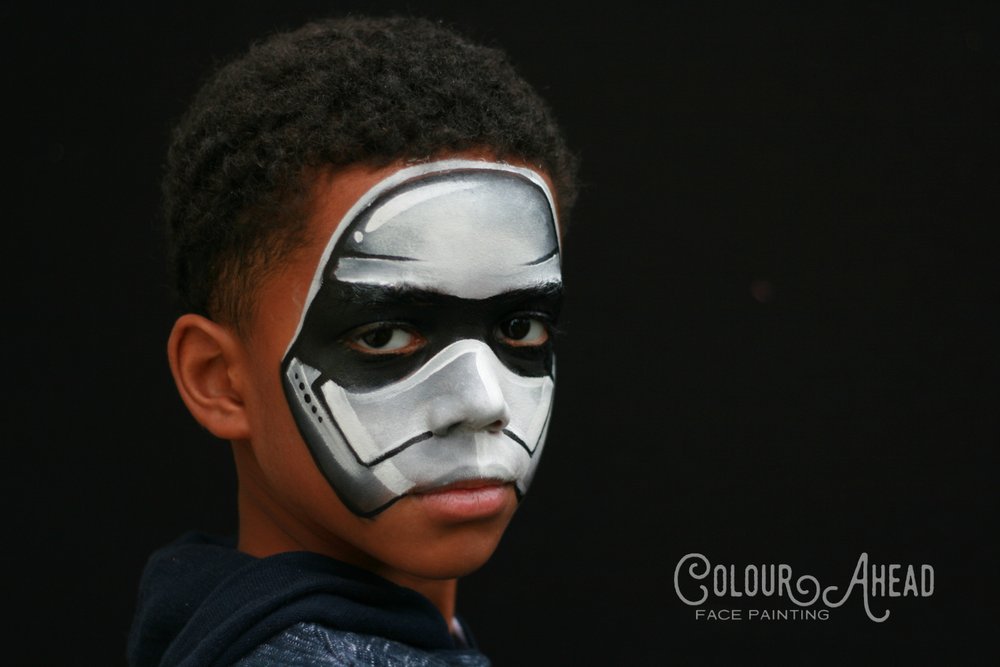 Storm Trooper Face Paint