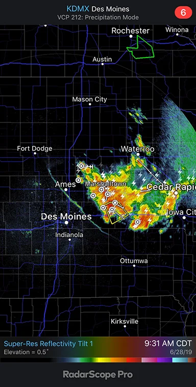 Outflow Boundary on Radar — Weather Briefing, L.C.
