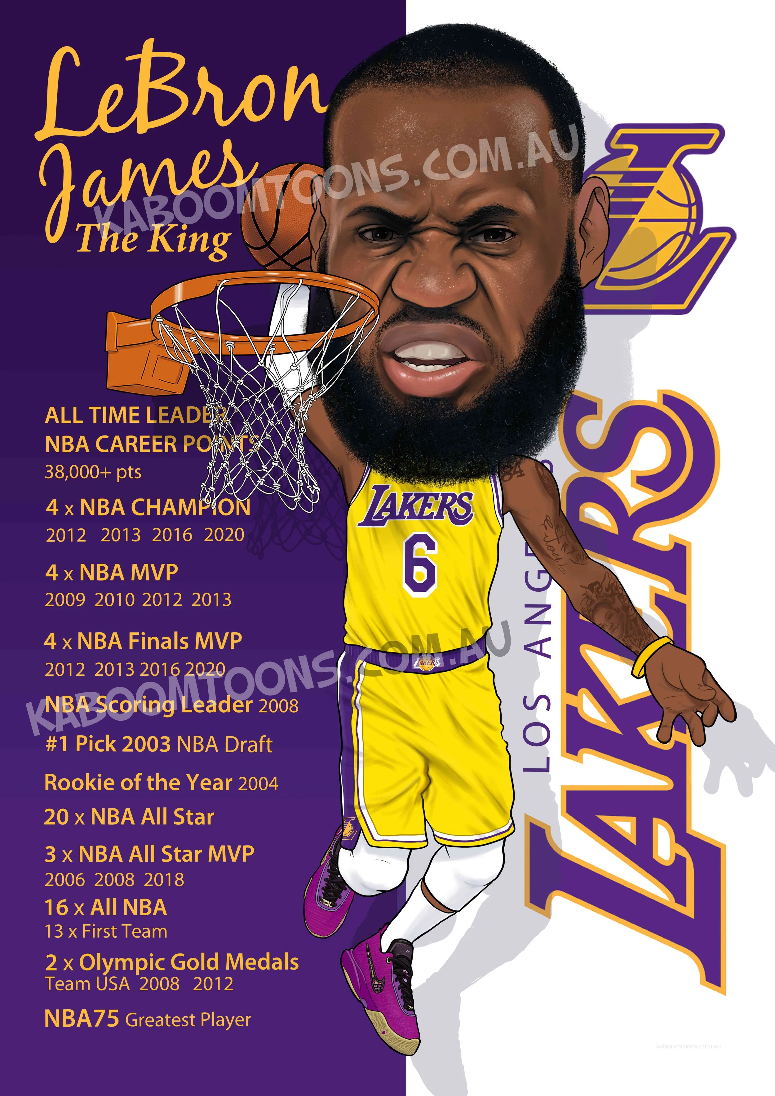 NBA Player Caricatures — KaBOOM! Toons