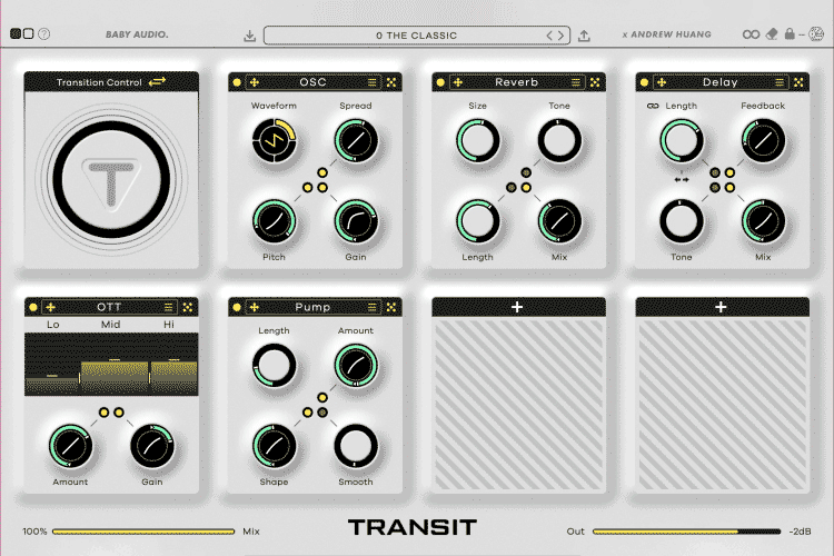 BABY Audio - Transit - x Andrew Huang - The Ultimate Transition Designer Plugin (VST / AU / AAX ...