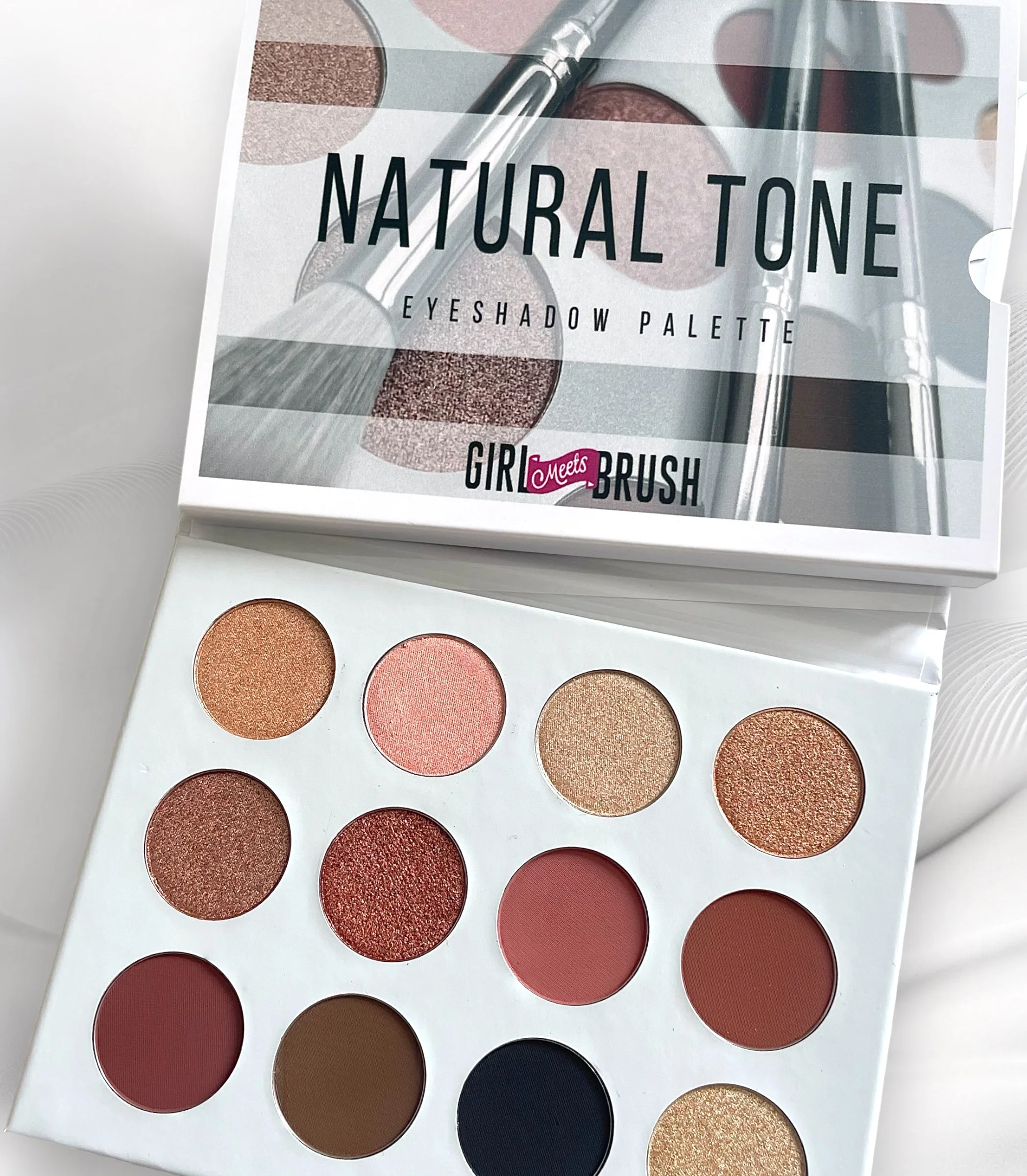 Natural Tone EyeShadow Palette — Girl Meets Brush Make-up Brushes