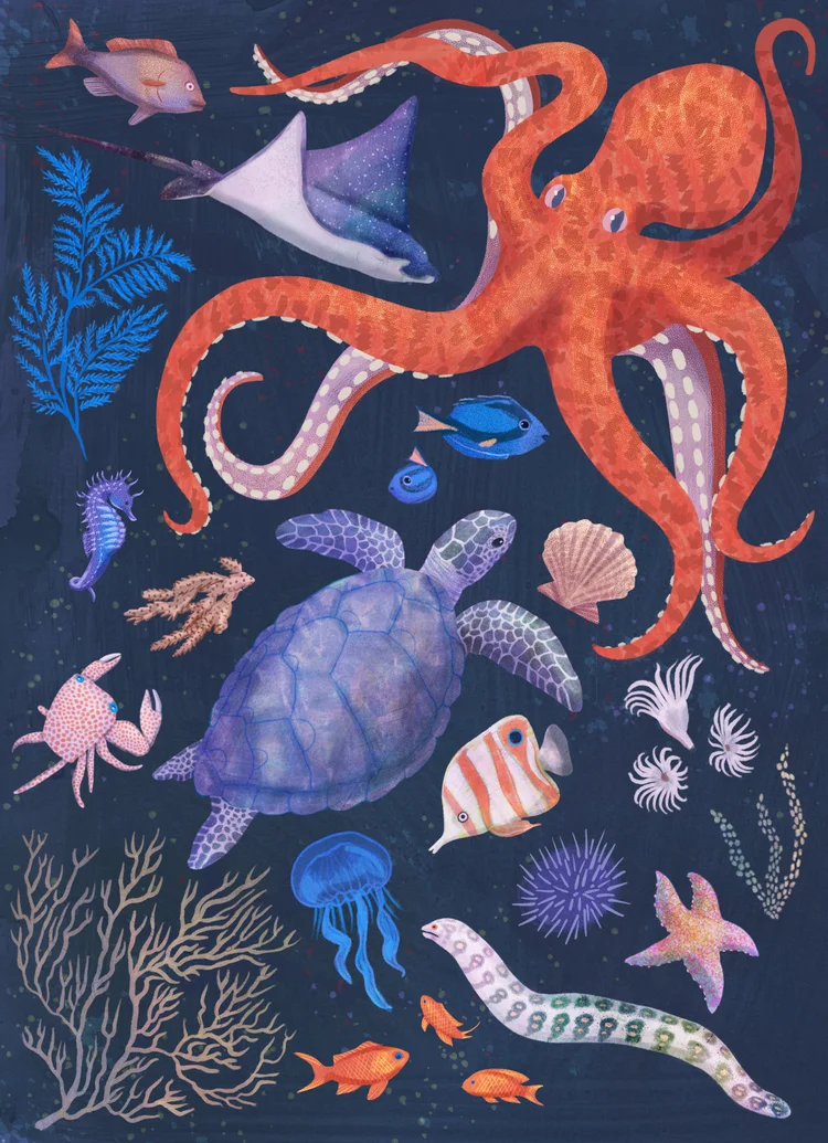Home | Angela Caldwell Illustration – Textural Artwork in Digital ...