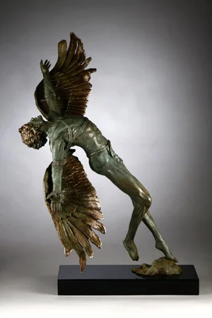Icarus Falling Statue