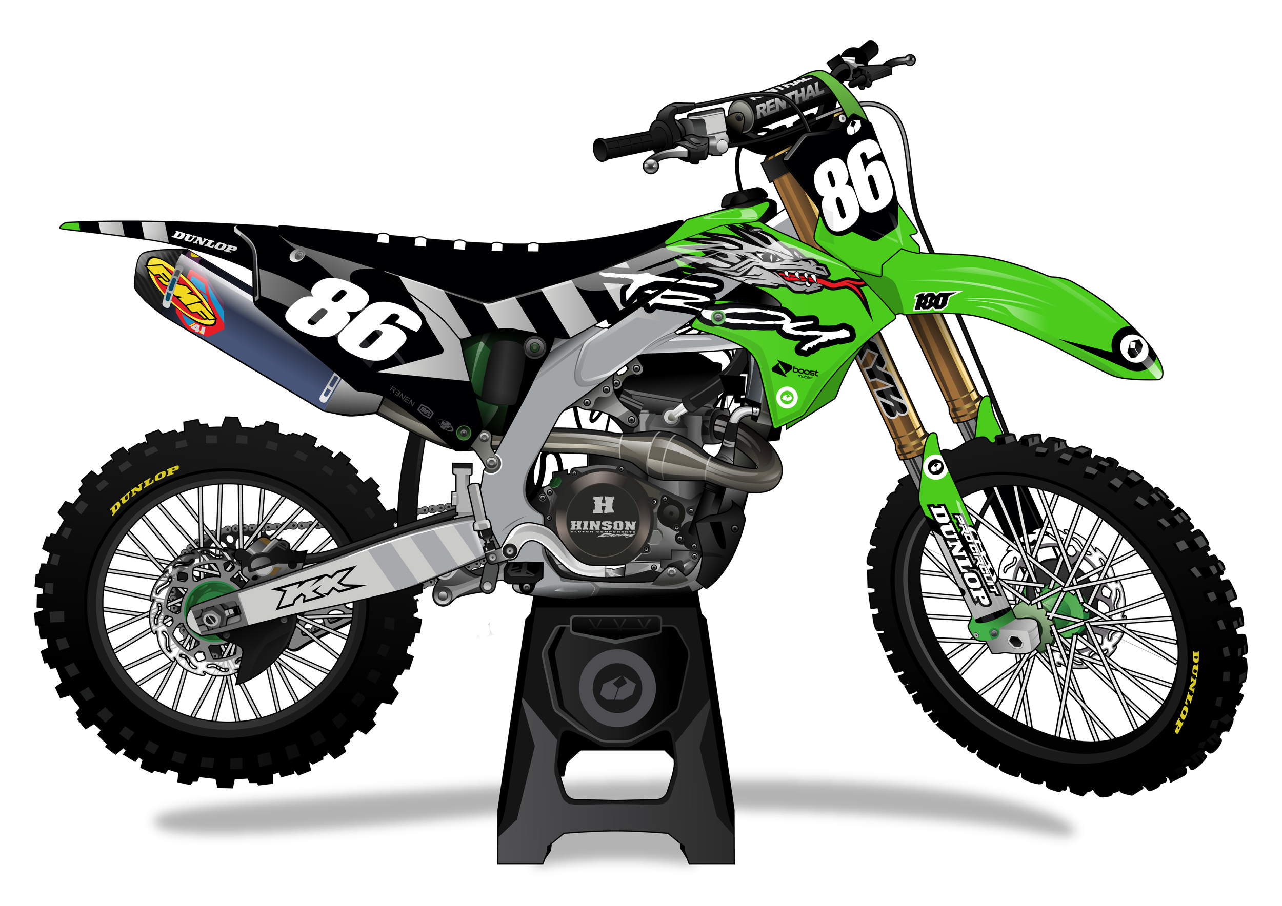 Kawasaki — 180Decals