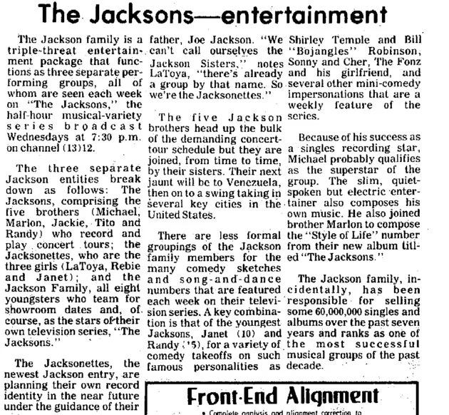 THE JACKSONS NEWS — KEEP THE PULSE ON THE MUSIC
