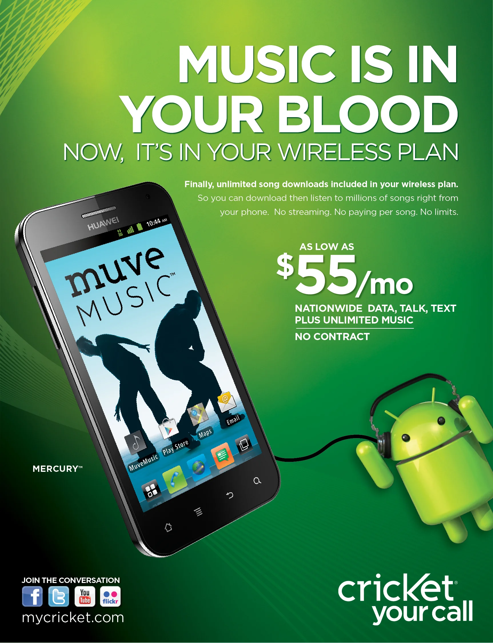 Cricket Huawei Cell Phone