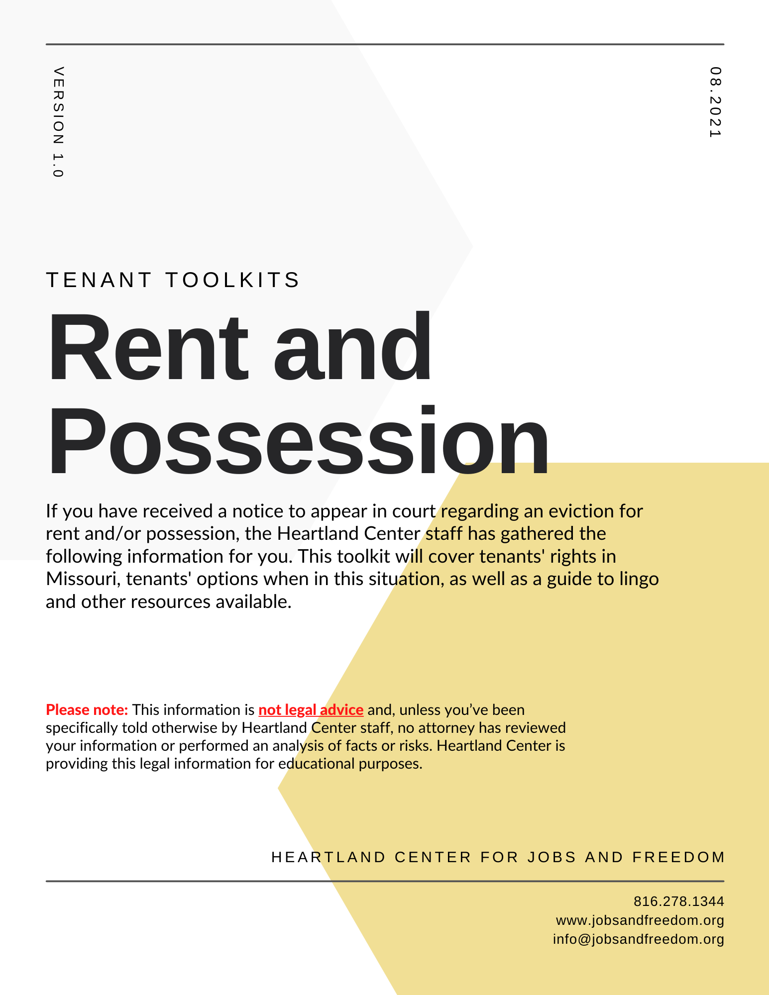 Toolkits for Tenants — Heartland Center for Jobs and Freedom