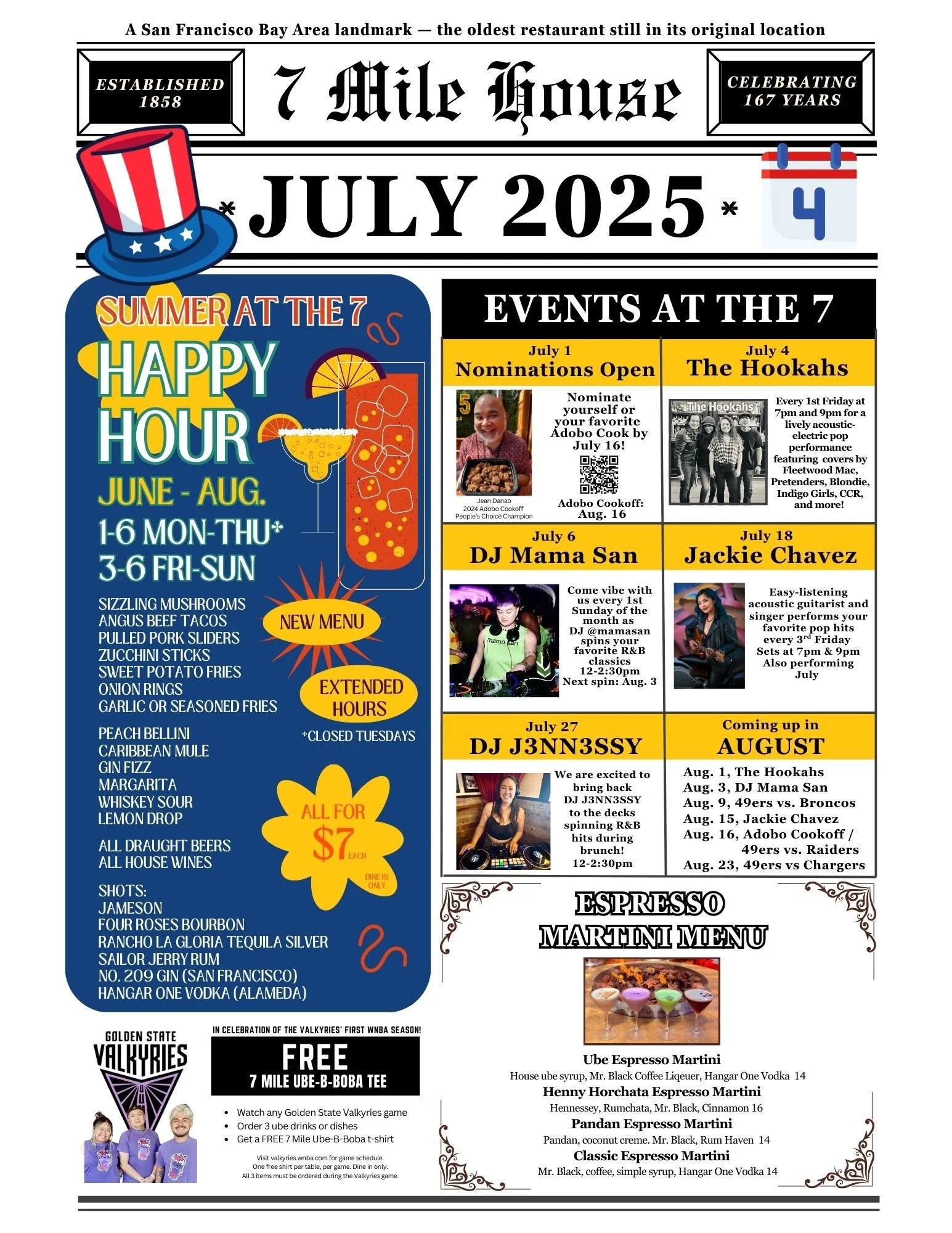 Menu | Filipino, Italian and American Food — 7 Mile House