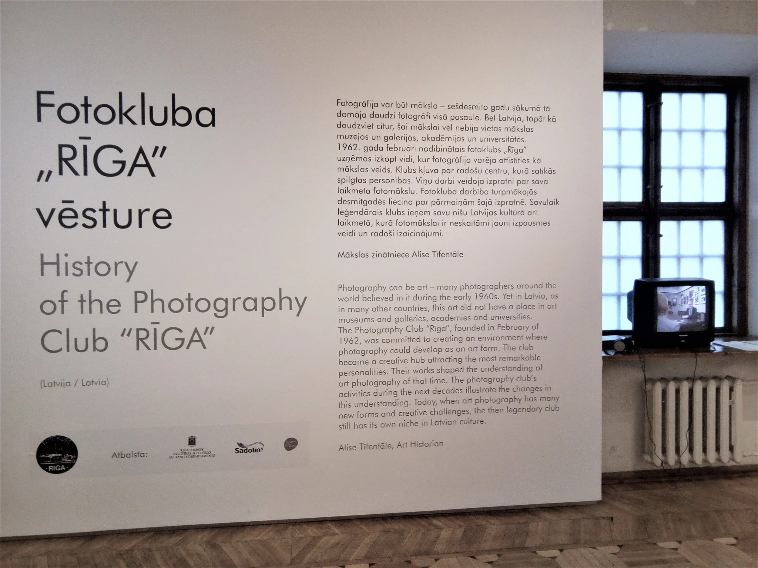 Wall text for the exhibition "History of the Photo Club 'Riga'" — Alise ...