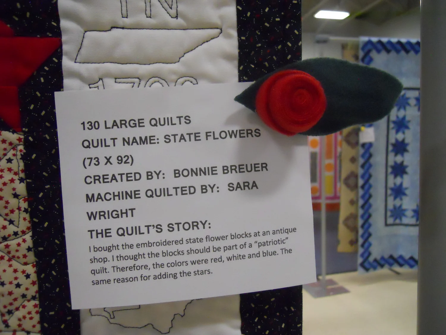 State Flowers Custom Handmade Quilt — Made Just For U