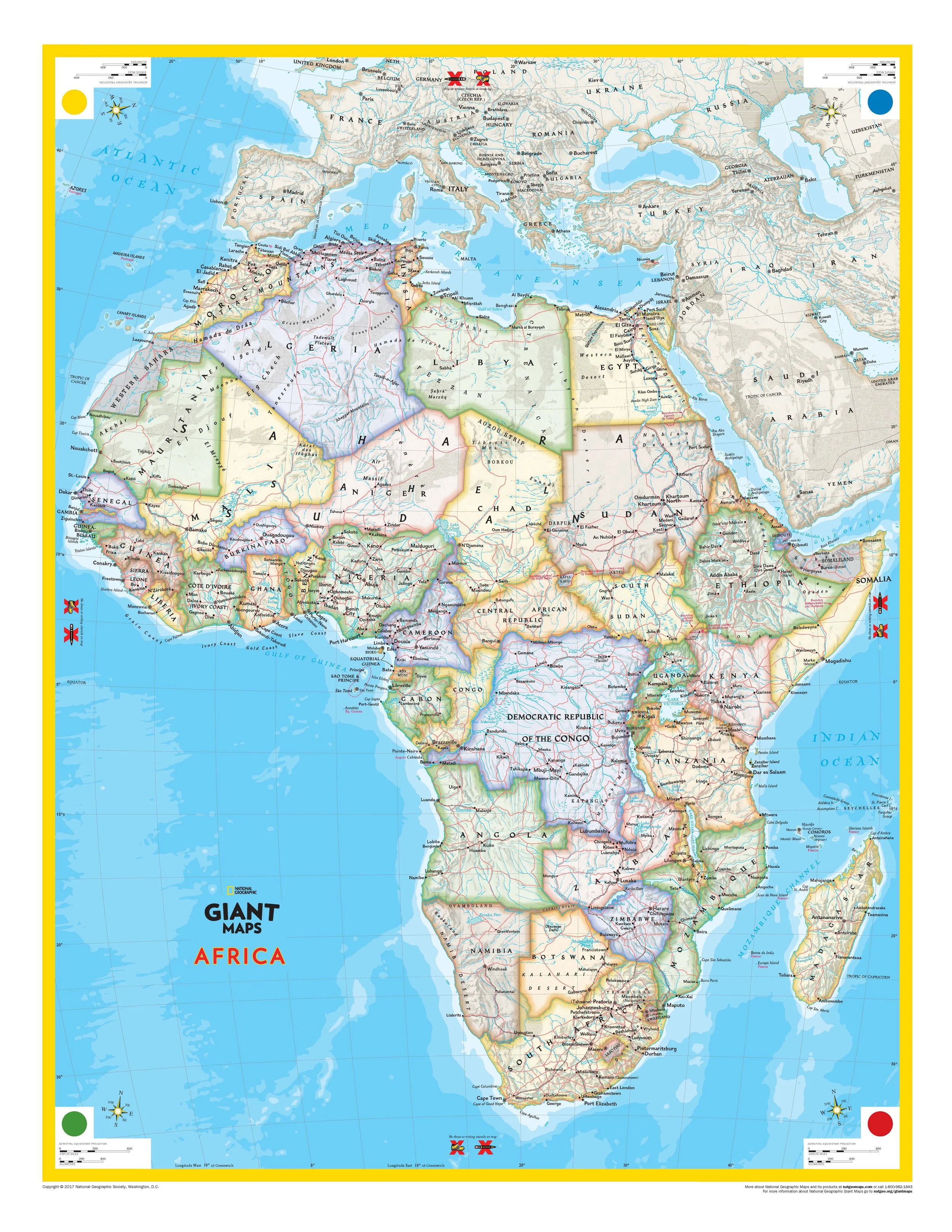 Africa Giant Map — OKAGE