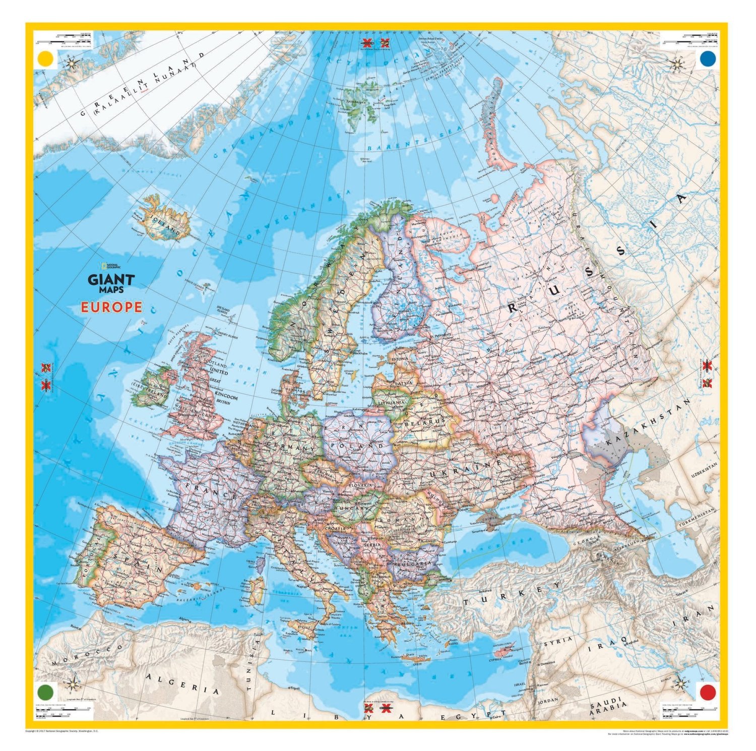 Europe Giant Map — OKAGE