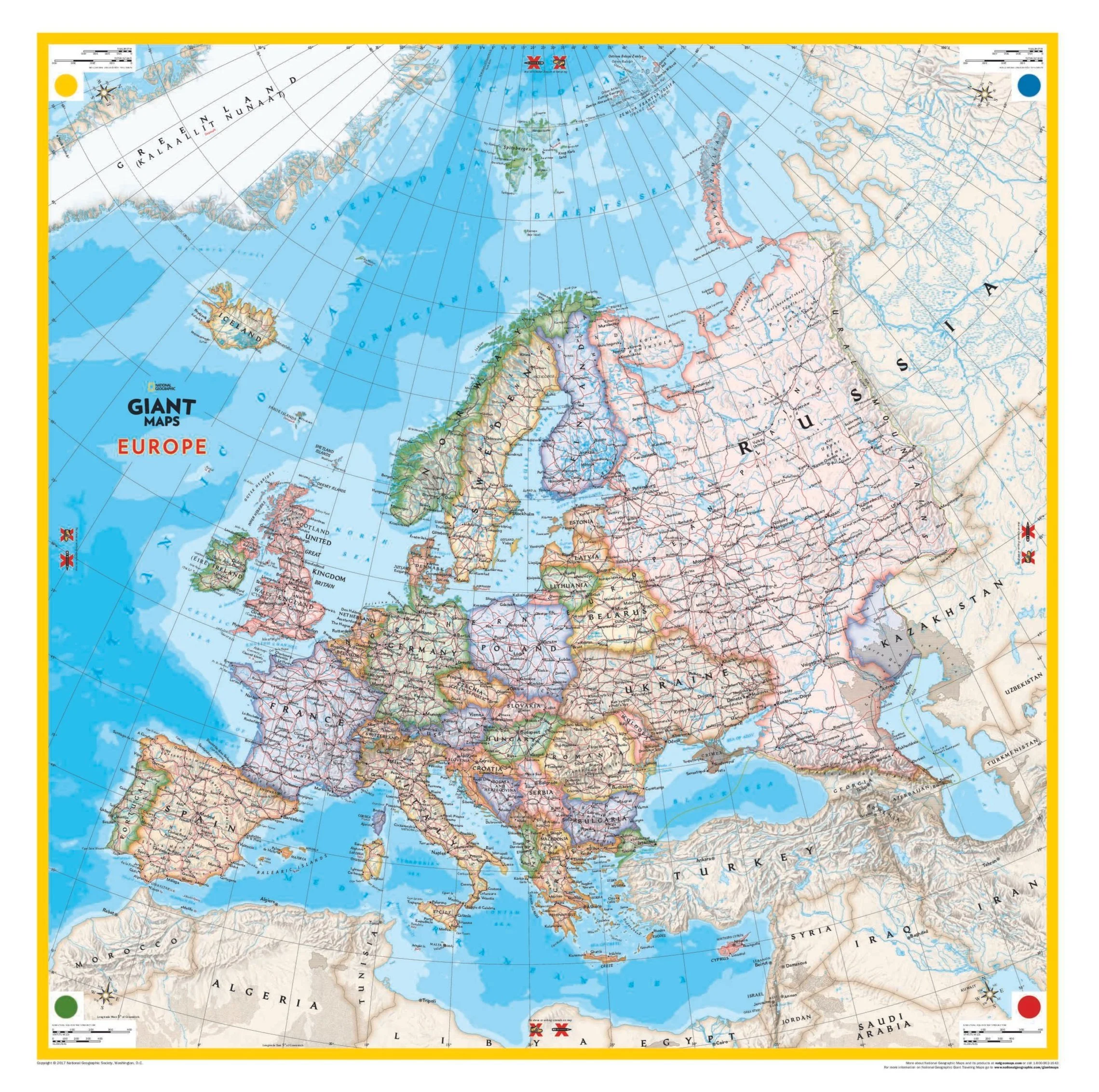 Europe Giant Map — OKAGE