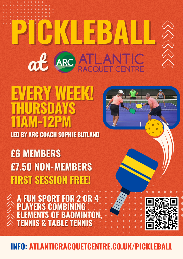 Pickleball — Atlantic Racquet Centre - Bideford, North Devon.