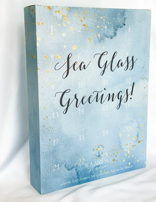 Sea Glass Advent Calendar - Genuine Sea Glass - One of a kind countdown ...
