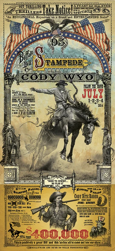 Rodeo Posters by Bob Coronato - Grizzly Creek Gallery