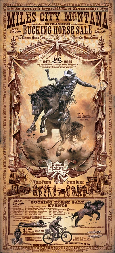 Rodeo Posters by Bob Coronato - Grizzly Creek Gallery