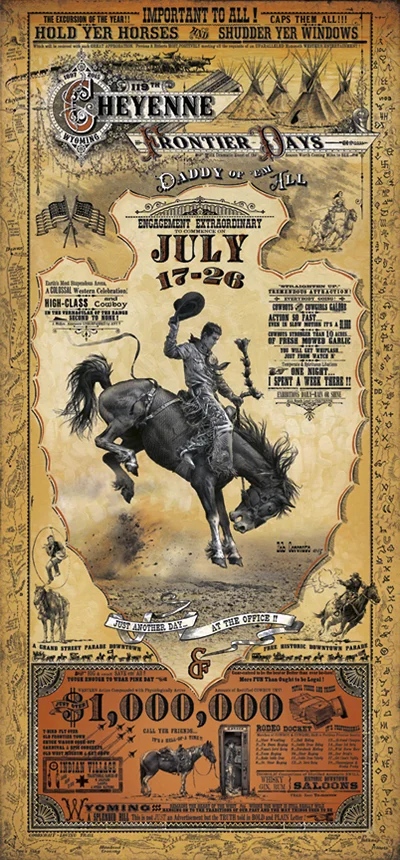 Rodeo Posters by Bob Coronato - Grizzly Creek Gallery