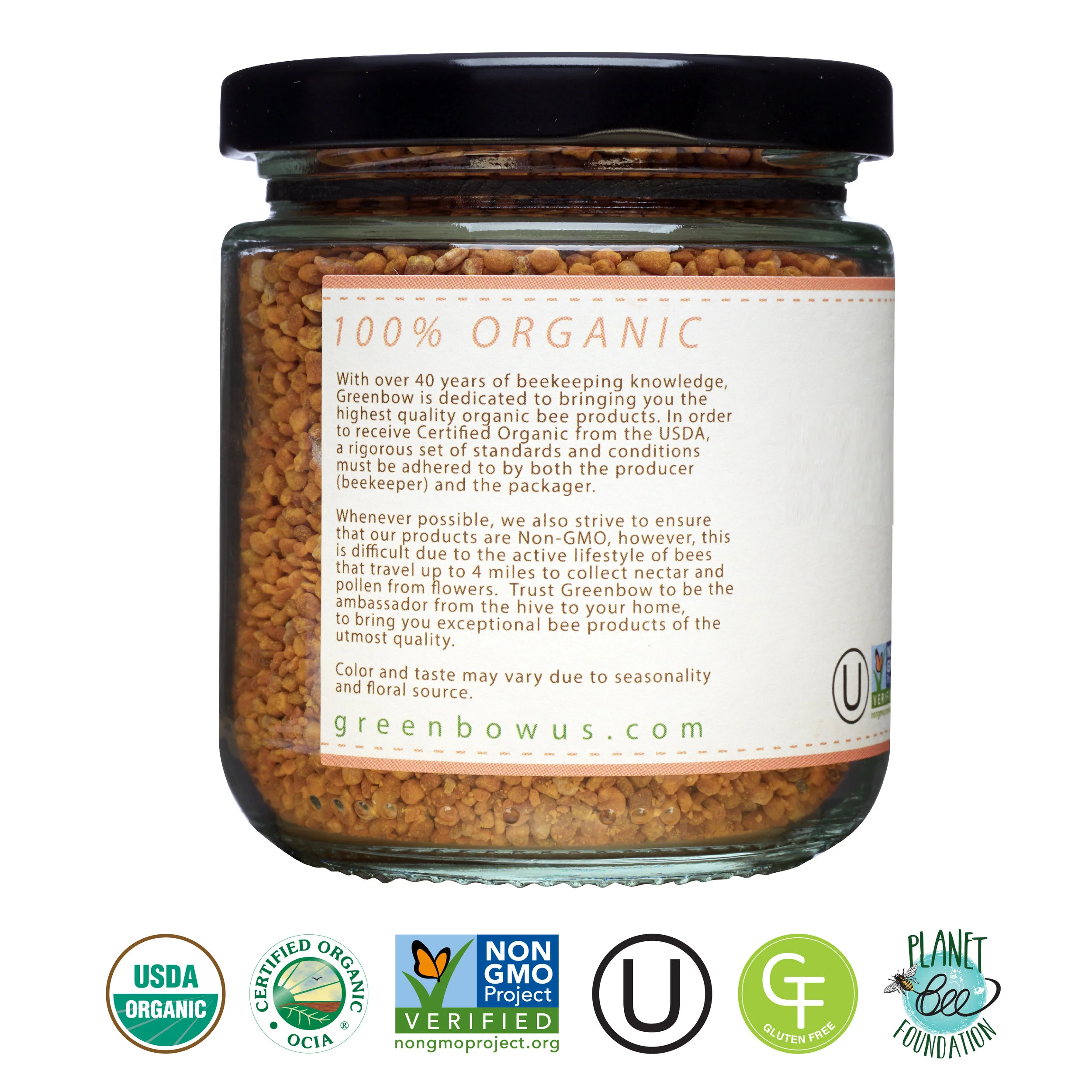 Organic Bee Pollen 5.5oz — Greenbow US