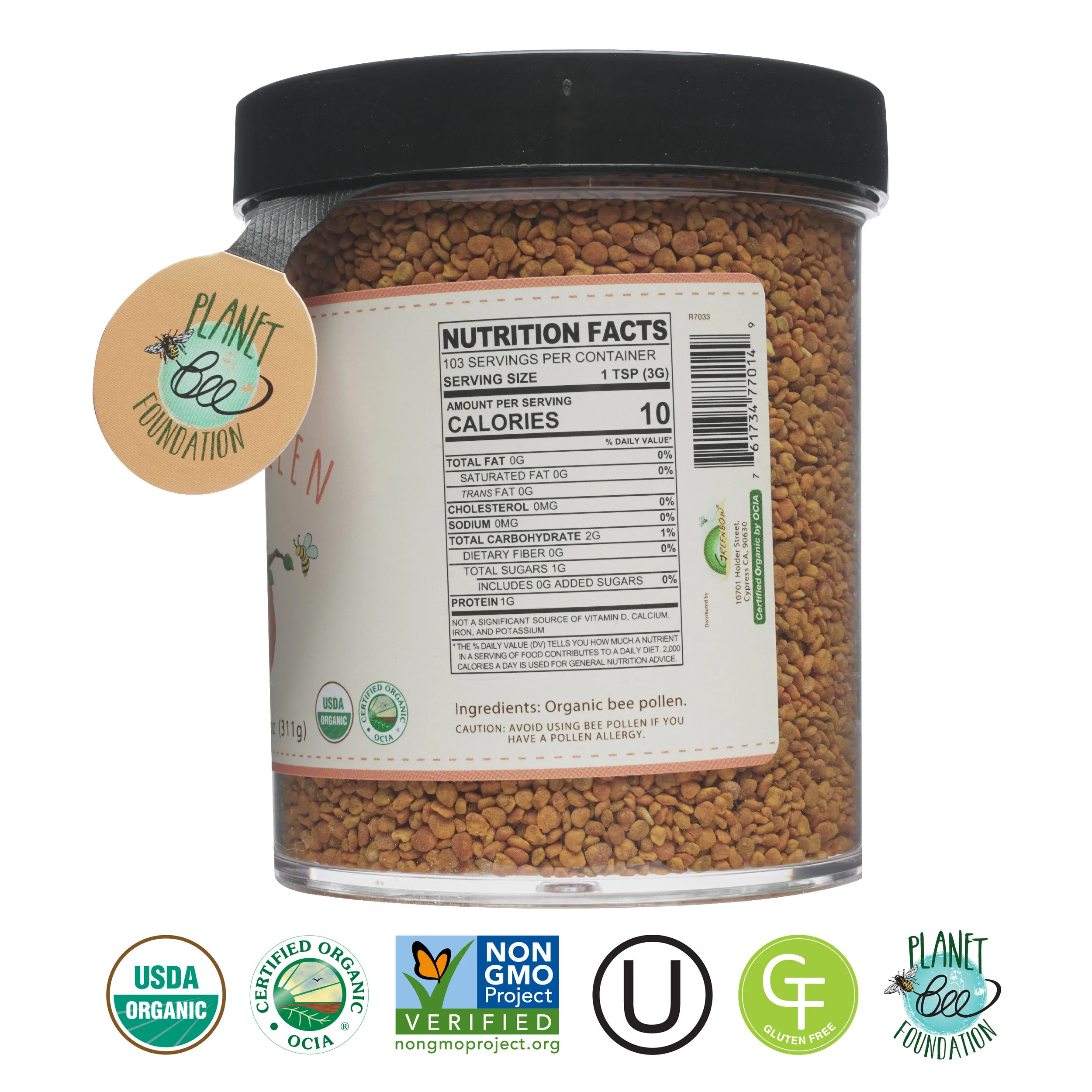 Organic Bee Pollen 11oz — Greenbow US