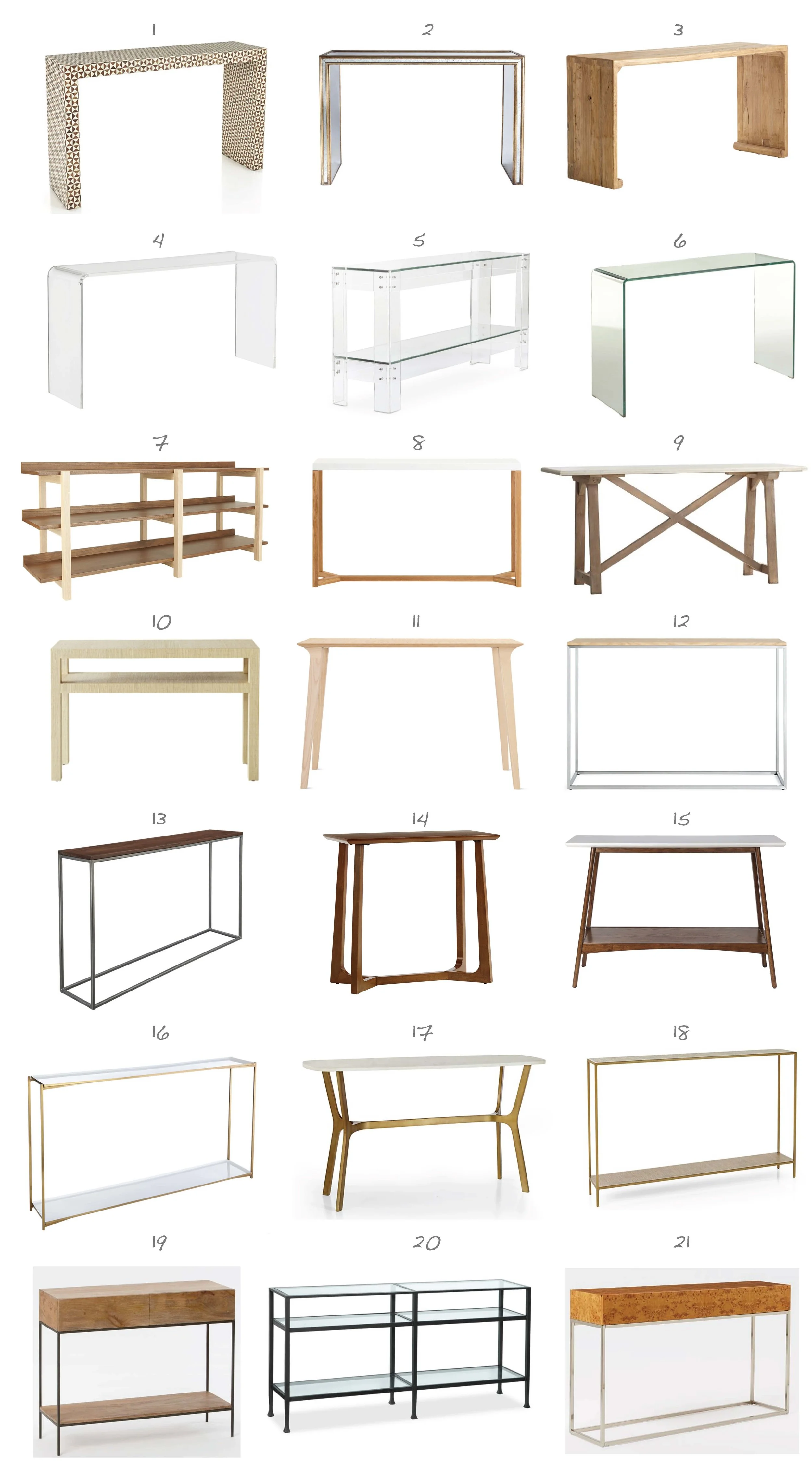 CONSOLE TABLES ON THE BRAIN — Shira Bess Interiors