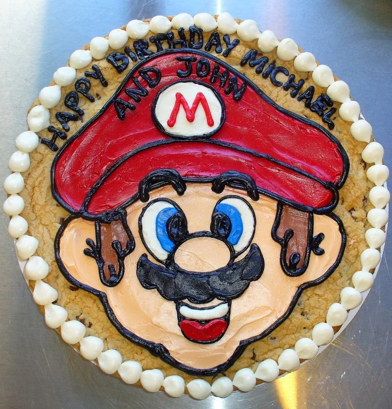 Mario Cookie Cake