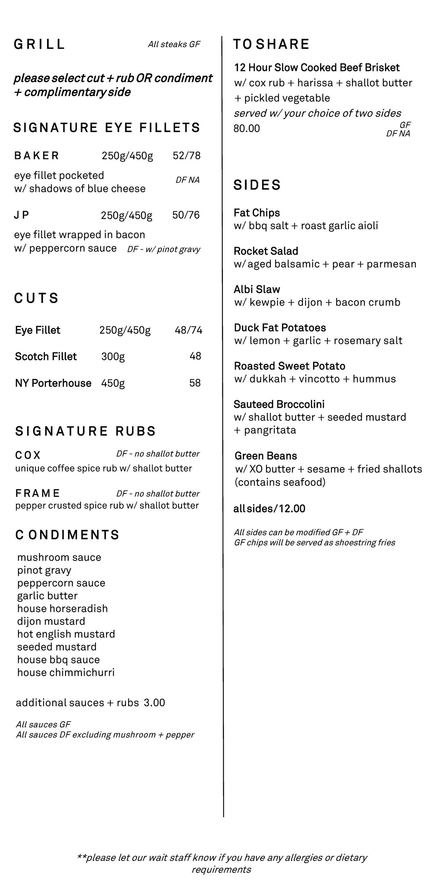 A La Carte — ST. ALBI