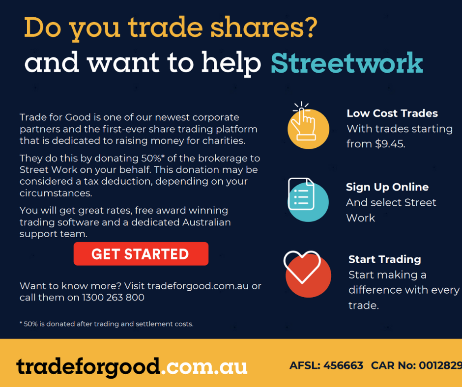 Trade for Good is one of our corporate supporters | StreetWork — Streetwork
