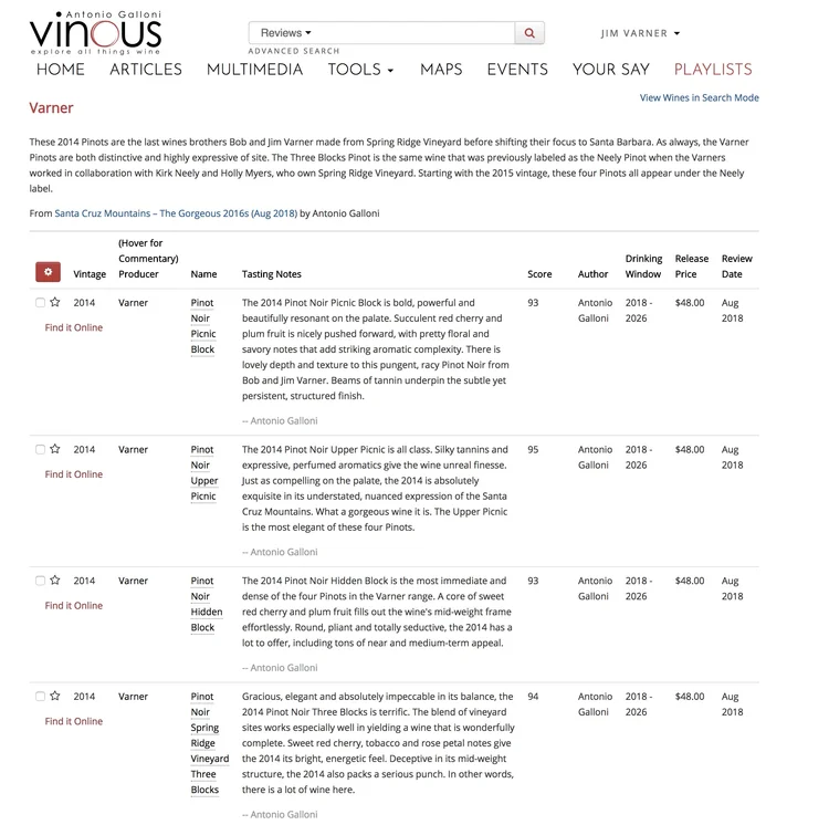 VARNER WINE