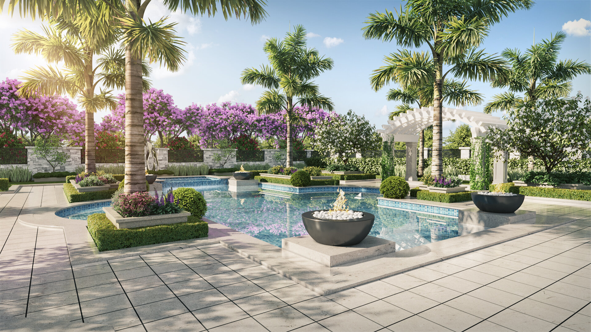 3D Swimming Pool Rendering Services | Panoram CGI