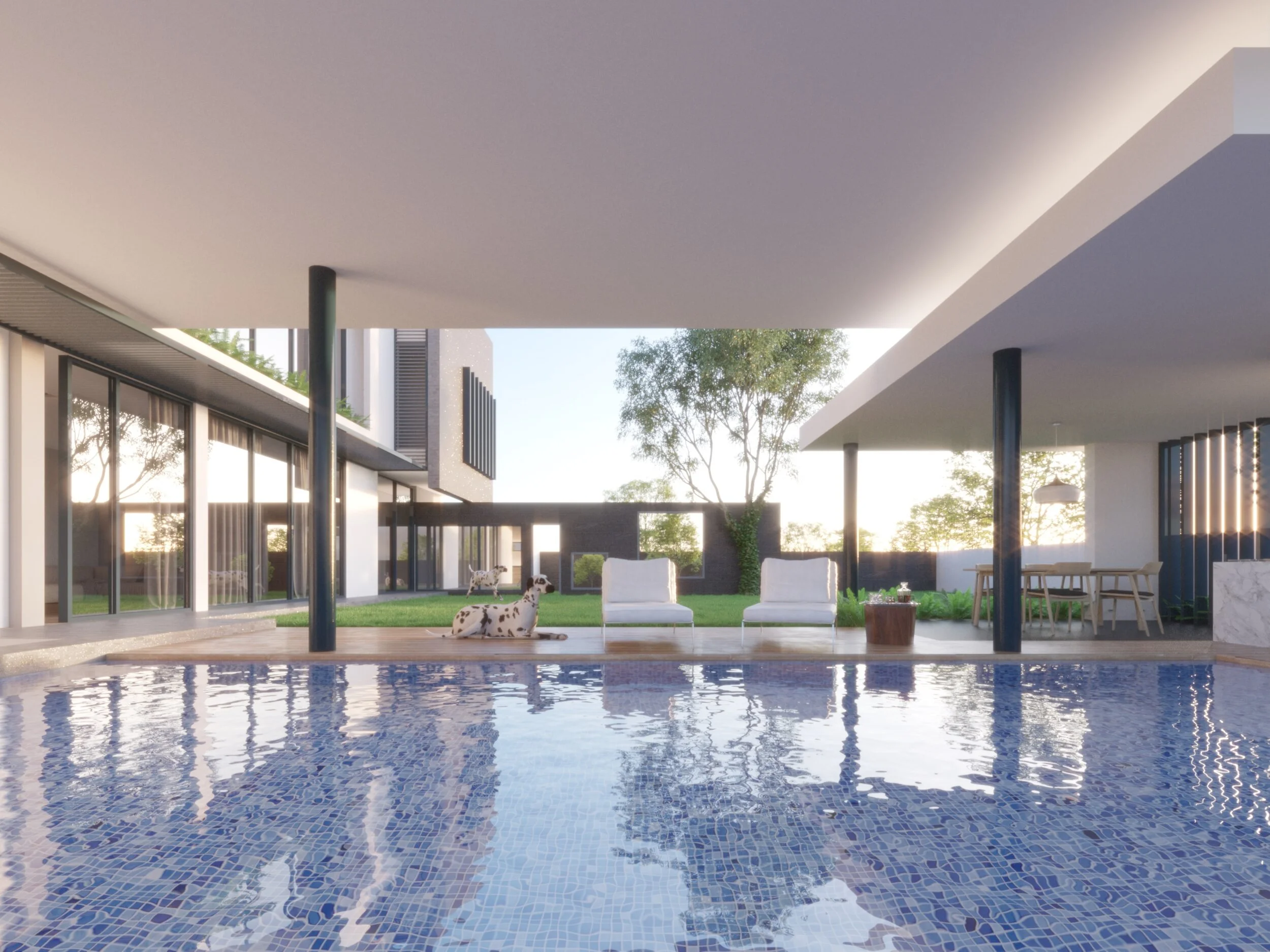 3D Swimming Pool Rendering Services | Panoram CGI
