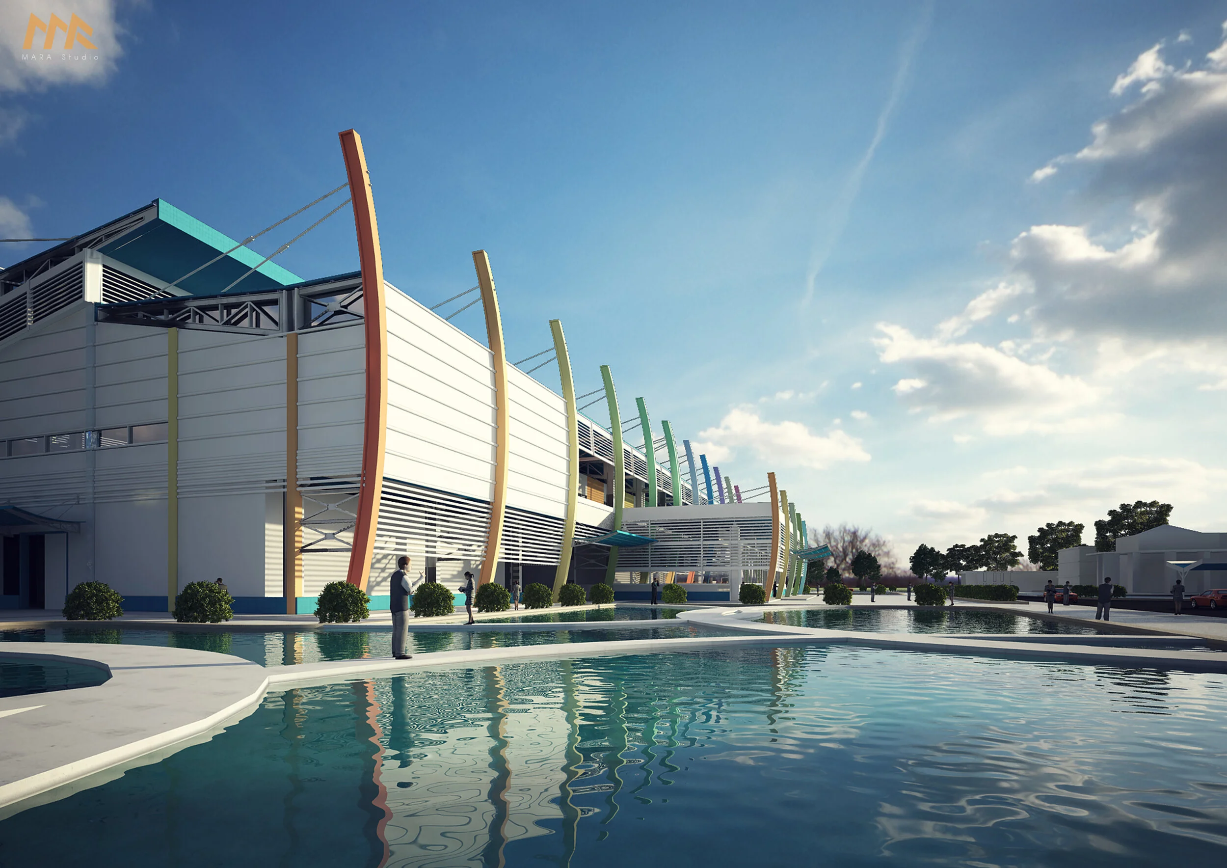 3D Swimming Pool Rendering Services | Panoram CGI