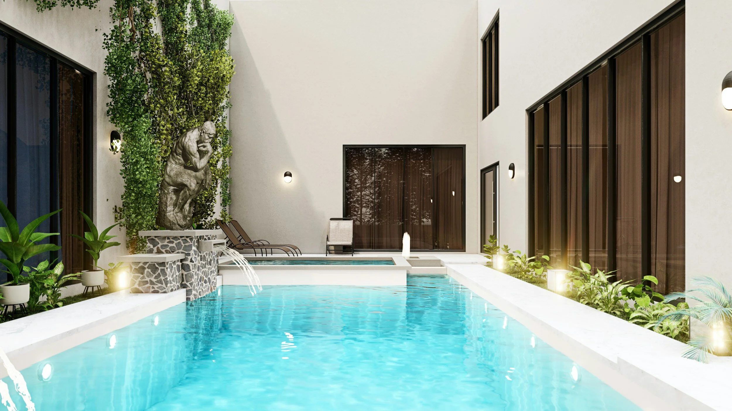 3D Swimming Pool Rendering Services | Panoram CGI
