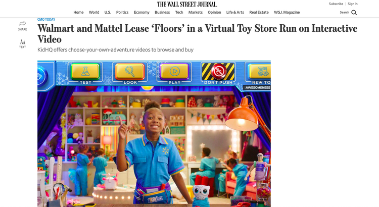 Walmart Toy Lab — Couper Cox