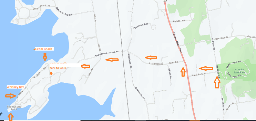 Hotel near lake beaches — Mt. Philo Inn