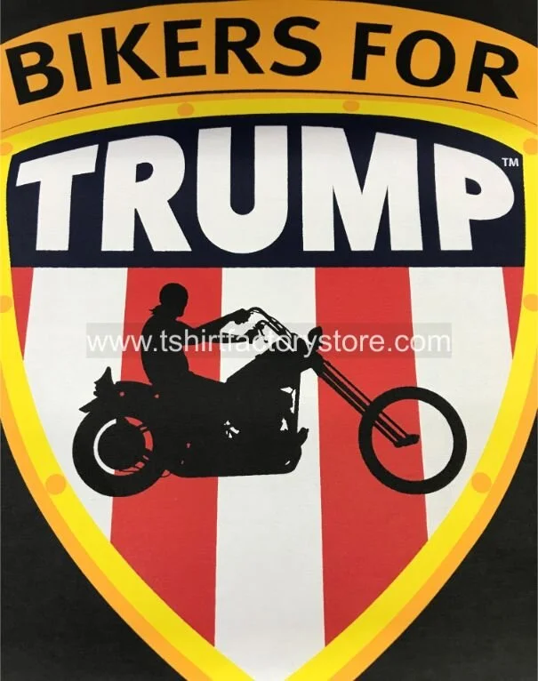 Bikers For Trump 2020 President America Bike T-Shirt Design — T-Shirt ...