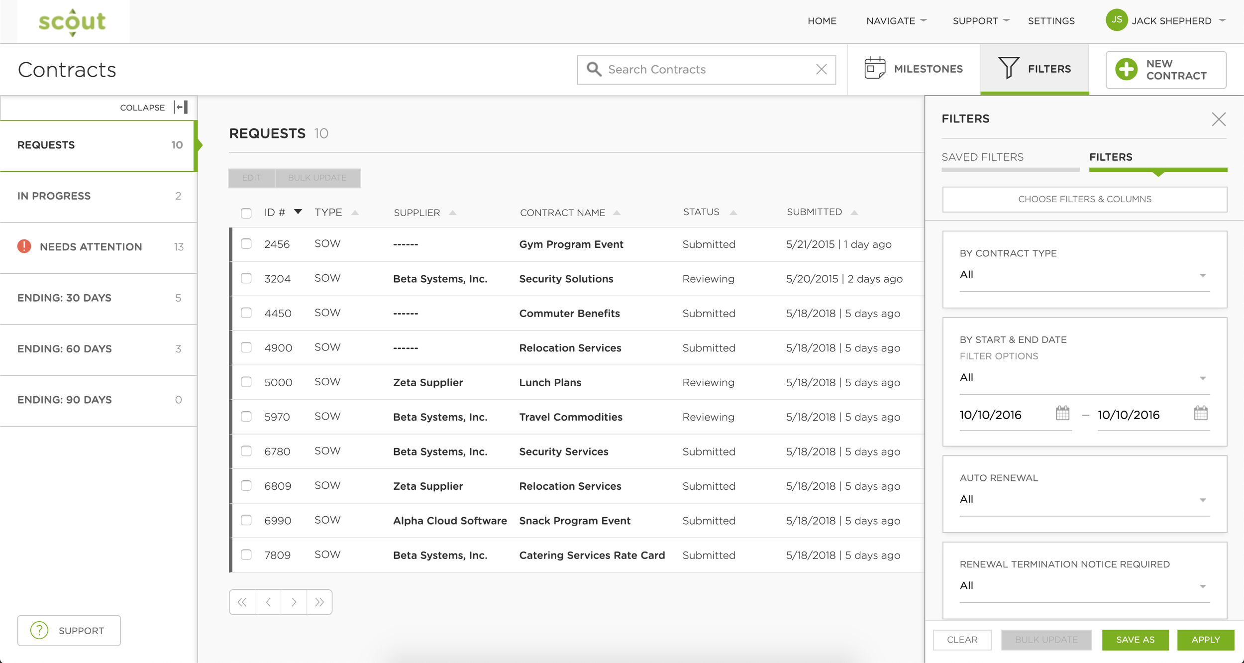 Scout Contracts — Zac Ray // Senior-level UX Product Designer // End-to ...