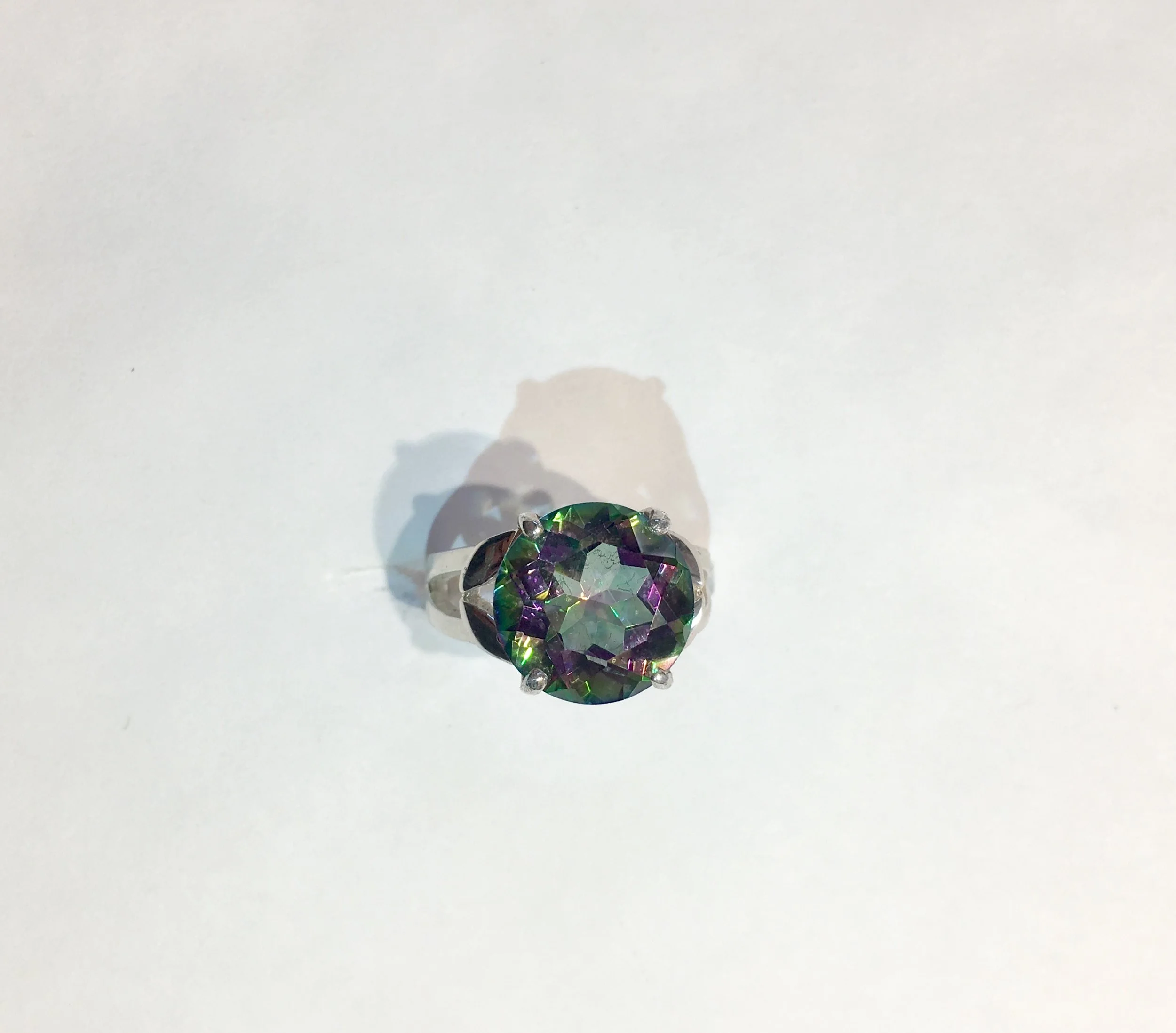 Limited Edition Mystic Topaz Ring | Celtic Key in Sterling Silver — Gem ...