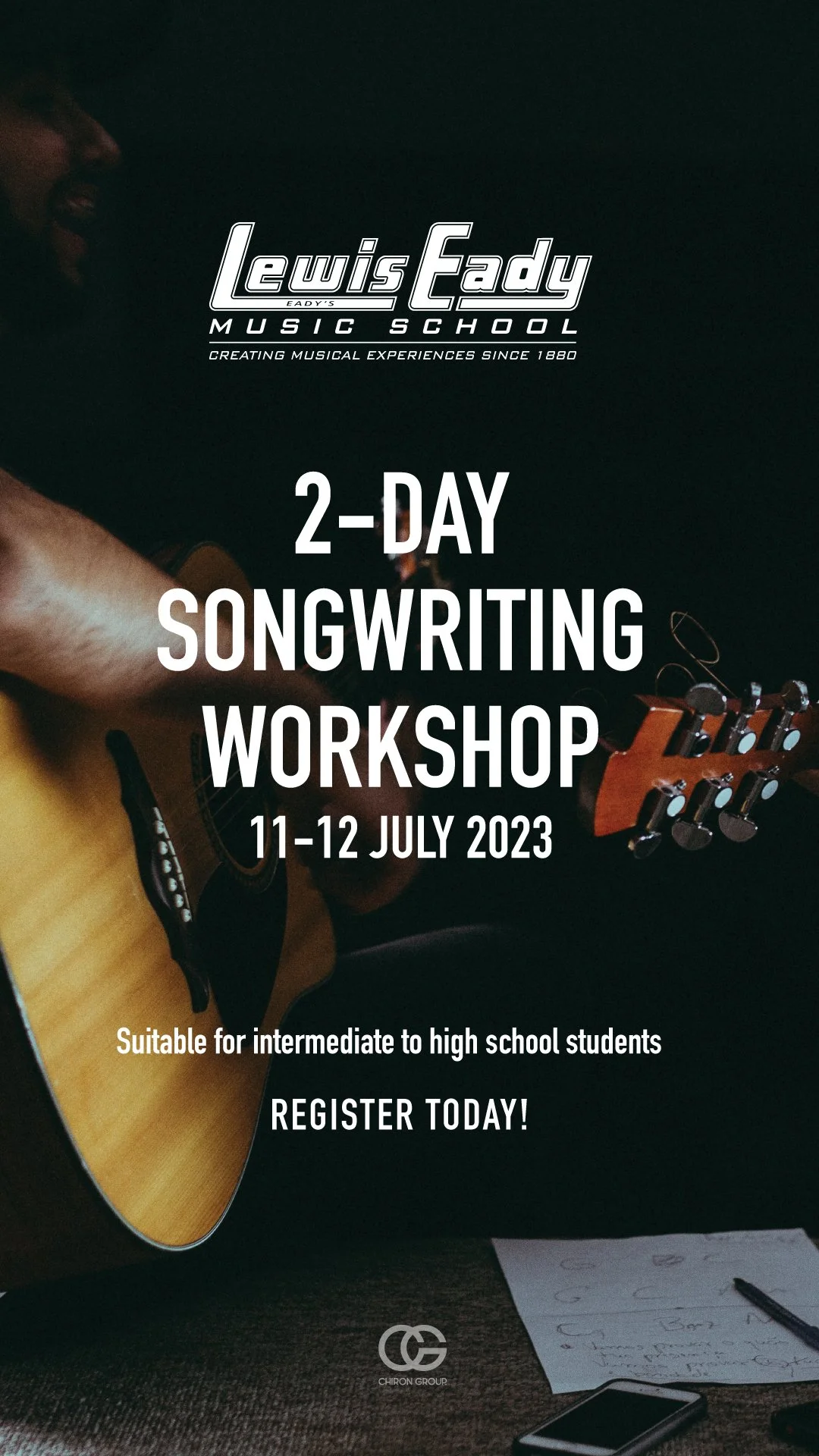 JULY| SONGWRITING WORKSHOPS | HOLIDAY PROGRAMME — Lewis Eady