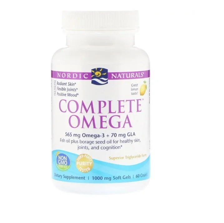 Complete Omega Lemon Flavour 565mg - 60 soft gels - Nordic Naturals ...