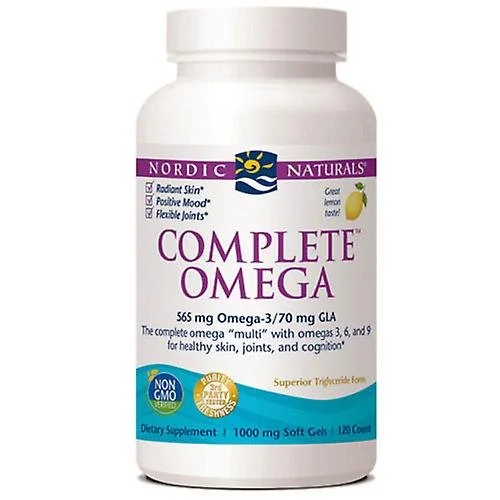 Complete Omega Lemon Flavour 565mg - 60 soft gels - Nordic Naturals ...